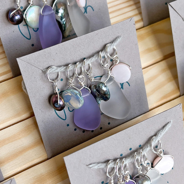 Beachcomber Stitch Markers Sets - each set includes 6 makers made from ...